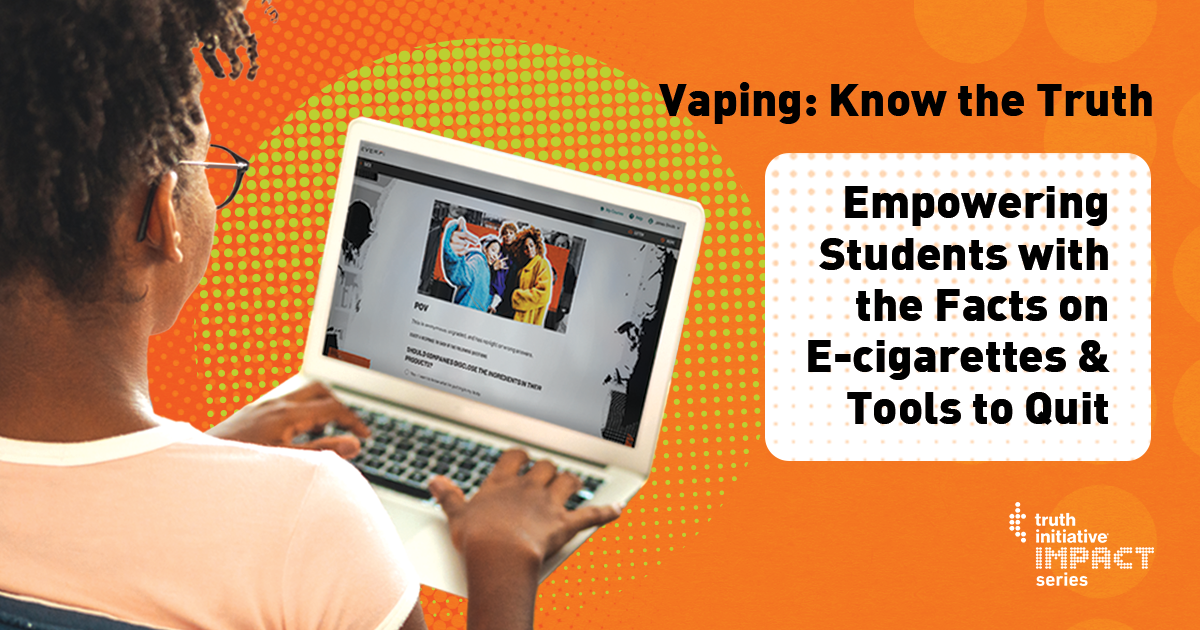 Youth are interested in vaping prevention and quit resources ...
